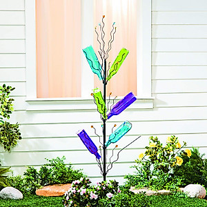 Fun Express Bottle Tree, Stands Almost 4 Feet Tall - Metal with Plastic Tips - for Wine Bottle and Outdoor Yard Decorations