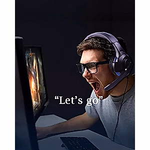 One Ear Gaming Headset for PS5/PS4/Xbox Series S/Xbox Series X, Megadream Wired Online Game Unilateral Headset, 50mm Drivers|Detachable Mic|3.5mm Headphone Jack for Switch Lite, Xbox One, Laptop/Phone