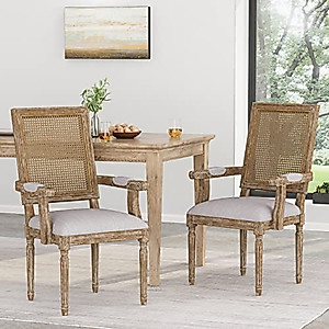 Christopher Knight Home Maria DINING CHAIR SETS, Light Grey + Natural