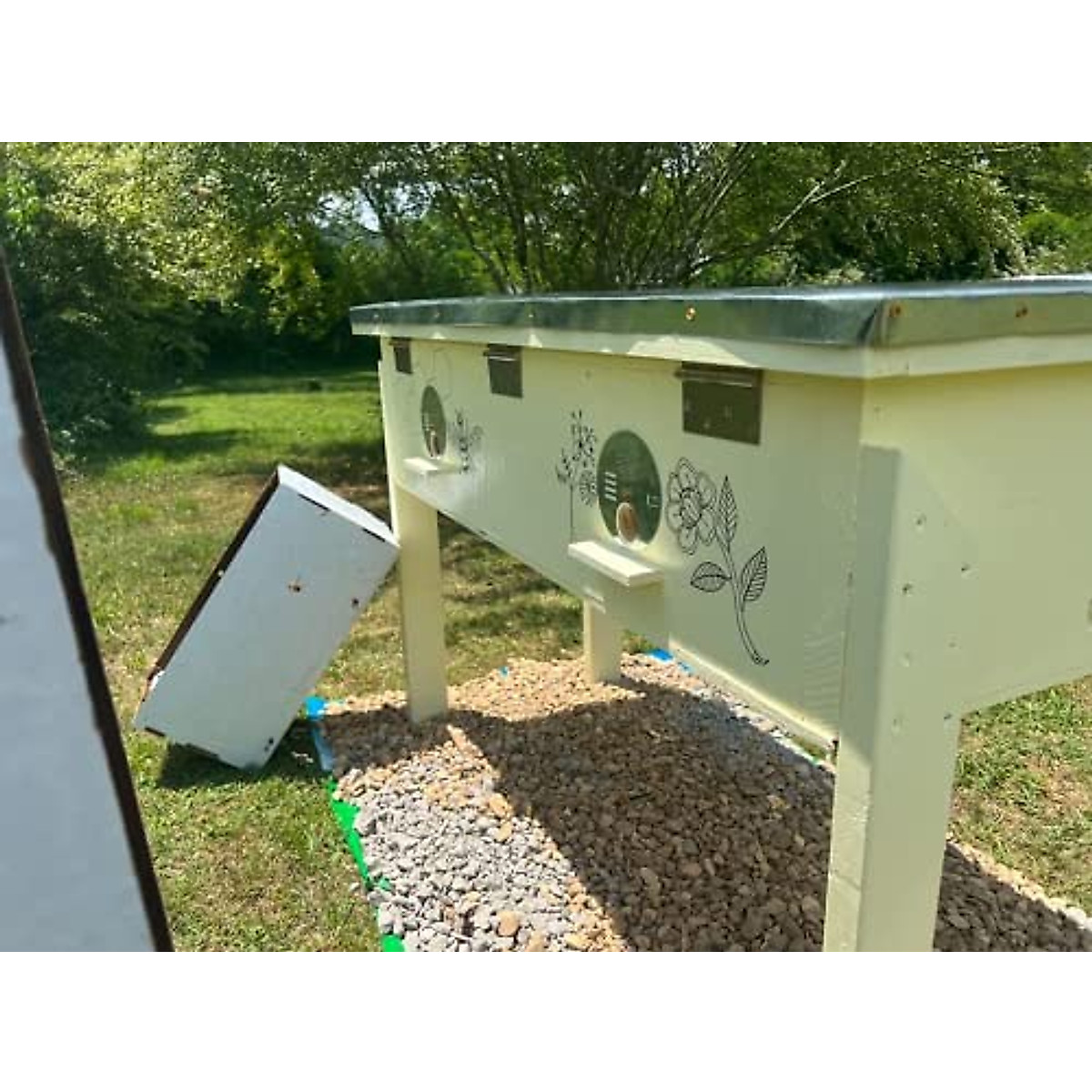 WEICHUAN 10PCS Bee Hive Nuc Box Entrance Gates, Entrance Disc (Diameter:4.84") - Beekeeping Equipment Beehive Tool Beekeeper Tool