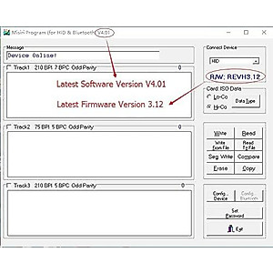 MISIRI X6BT Bluetooth Mag VIP Card Reader Writer Encoder