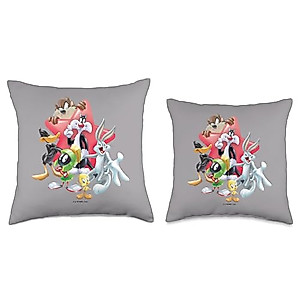Looney Tunes Bugs Bunny and Friends Star Throw Pillow, 18x18, Multicolor