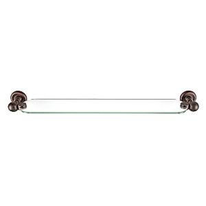 Atlas Homewares EMMSF-VB Venetian Bronze Emma Collection Glass Shelf 24 Inch Center