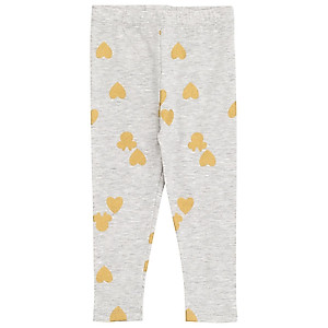 Disney Minnie Mouse Infant Baby Girls Zip Up Vest Puffer T-Shirt and Leggings 3 Piece Outfit Set Red/Yellow 18 Months