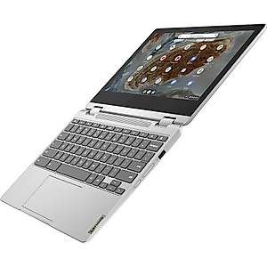 Lenovo Newest Flex 3 11" 2-in-1 IPS Touchscreen Chromebook Laptop Mediatek MT8183, 4GB Memory, 96GB Storage (32GB eMMC Plus 64GB Card) WiFi 6, Bluetooth, Webcam, Chrome OS - Arctic Grey | TECL Bundle