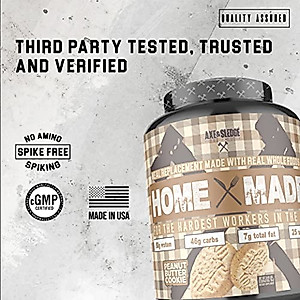 Axe & Sledge Supplements Home Made Whole-Foods-Based Meal Replacement Powder with Digestive Enzymes, Protein, Carbohydrates, and Fats, 25 Servings, Chocolate Brownie