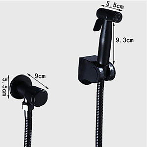 Spray Shower Head Bathroom Toilet Adapter Hose Kit - Black Toilet Flushing Spray Gun, Washing Machine, Ass, Flushing Nozzle, Toilet, Toilet, pressurization