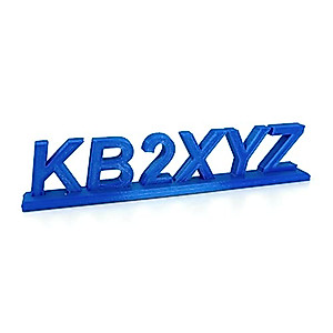 Amateur Radio or GMRS Call Sign Desk Plaque