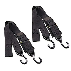 MEILI Heavy Duty Boat Trailer Transom Strap (2PK) - 2 inch x 48 inch Adjustable Marine Boat Tie Down Straps to Trailer (Shipped from USA) with Quick Release Buckle1200 LBS Capacity Securely