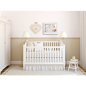 VolksRose Baby Handprint & Footprint Photo Kit, Toddlers Picture Frame, Newborns Girls and Boys Hand and Foot Unique Foamed Mold Print – Perfect for Baby Boy and Girl Room Decor (White) #1