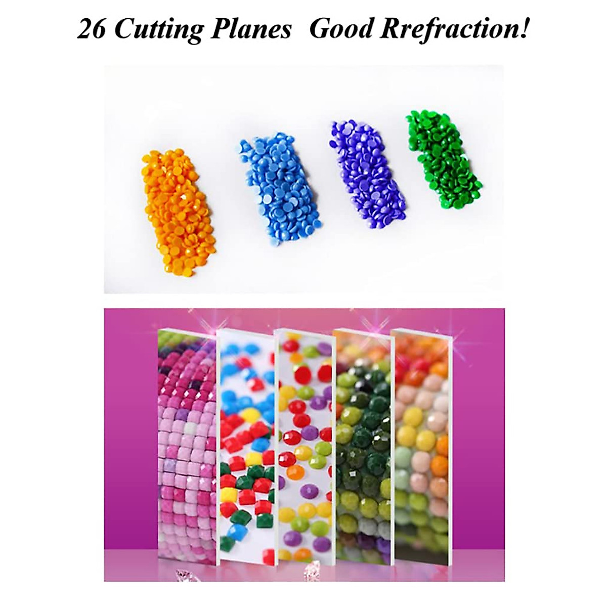 5D DIY Diamond Painting Kits for Adults 16X20 inches Full Round Drill Rhinestone Embroidery for Wall Decoration