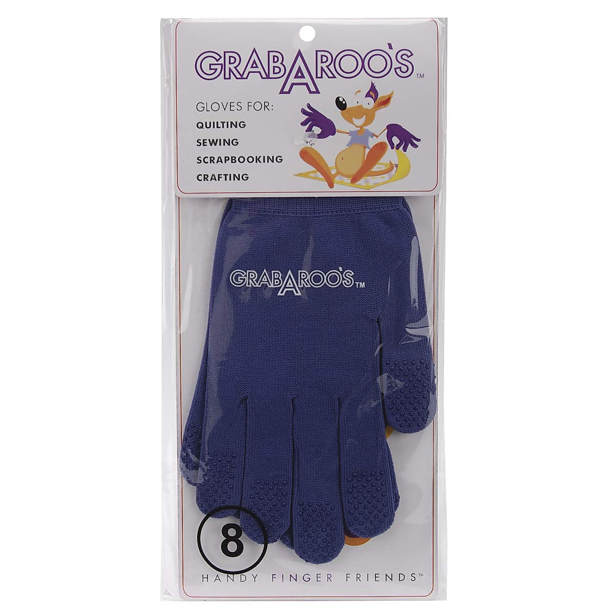 File Gloves Plus Grabaroo Gloves, Medium (Pack of 1), Purple