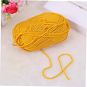 COHEALI Fuzzy Yarn Fuzzy Yarn Green Yellow Blue Soft Yarn for Knitting Doll Roving Textured Yarn Milk Cotton Cotton Ball Super Bulky Yarn Chunky Yarn Yarn Cotton Line Yarn for Crocheting
