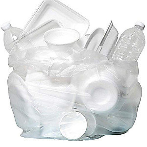 Aluf Plastics 10 Gallon Trash Bags - (COMMERCIAL 1000 PACK) - Source Reduction Series Value High Density 6 MICRON gauge - Intended for Home, Office, Bathroom, Paper, Styrofoam