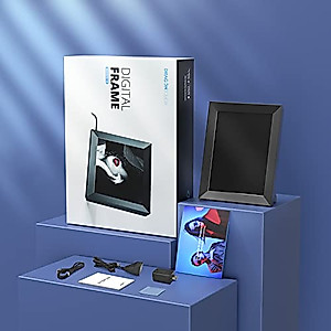 DragonTouch 10 Inch WiFi Digital Picture Frame, 2K Auto-Rotate Touch Screen Digital Photo Frame, Built-in Rechargeable Battery, Share Photos via App, Email, Cloud in a Minute