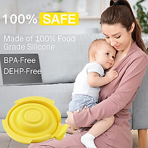 Membrane Compatible with Medela Pump Parts, BPA Free Silicone Membranes Compatible with Pump in Style MaxFlow, Swing Maxi, Freestyle Flex Breast Pumps, Pump Connector Replacement Membranes Parts