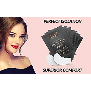 100 Pairs Under Eye Pads for Lash Extensions - Lint Free Hydrogel Eye Patches with Vitamin C & Moisturizing Aloe Vera For Eyelash Extension & Lash Lift - Professional Esthetician Gel Undereye Eyepads