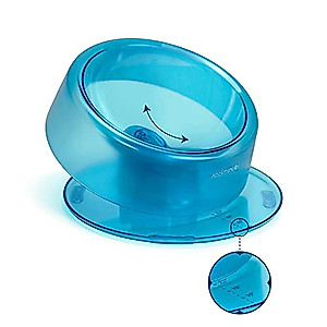 FUUIE Bowls for Food and Water Pet Bowl for Cat and Dog Adjustable Angel Cat Bowl Dog Bowl with Non-Slip Feeder for Cats and Dogs Kitten and Puppy Pet Products (Color : Blue)