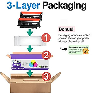 Limeink 2 Compatible Toner Cartridges Replacement for Samsung K404S 404 404s Black Toner for Samsung CLT K404S C430W Xpress c480fw Toner Cartridges Printer