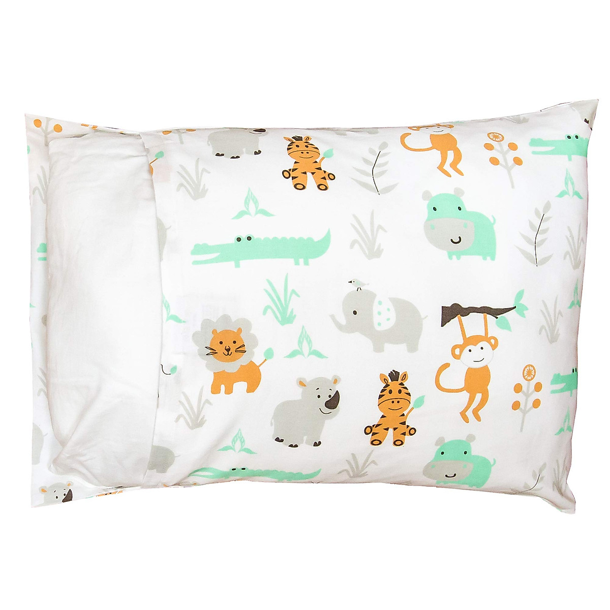 BB MY BEST BUDDY Toddler Kids Pillowcase for Boys and Girls - Butterfly/Butterflies 13 x 18 - shrinks to fit - 100% Cotton - Naturally Hypoallergenic and Soft - Designed in USA - Machine Washable