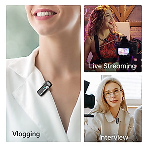 Hollyland Lark M1 Wireless Lavalier Microphone (2TX+1RX), Black Bundle with 3.5mm TRS to USB-C Audio Adapter Cable