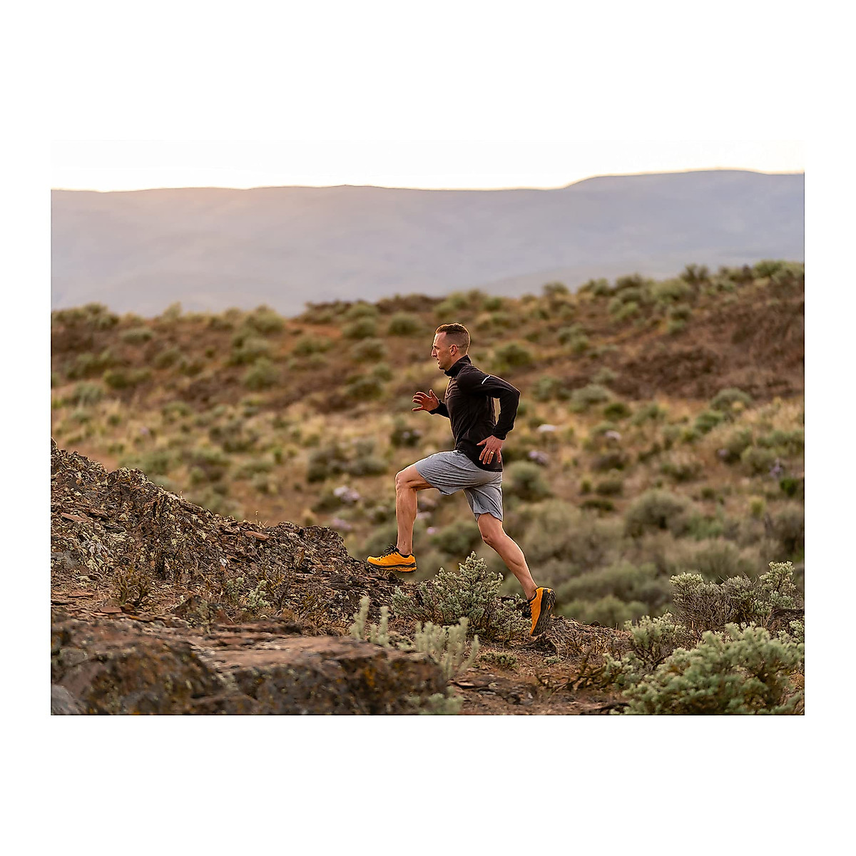 Topo Athletic Men's MTN Racer 2 Comfortable Lightweight 5MM Drop Trail Running Shoes, Athletic Shoes for Trail Running, Mango/Black, Size 12