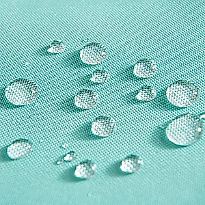 ANRODUO Pack of 2 Outdoor Waterproof Throw Pillow Covers Solid Decorative Garden Cushion Sham Outside Lumbar Square Pillowcase for Patio Tent Balcony Bench Tent Couch Sofa (18"x18", A-Light Green)