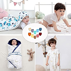 YEONHWA 10Pack Soft Muslin Baby Bibs, Cute Banadana baby Drool Bib for Girls & Boys, Super Absorbent Bibs Set for Teething and Drooling, Solid Color