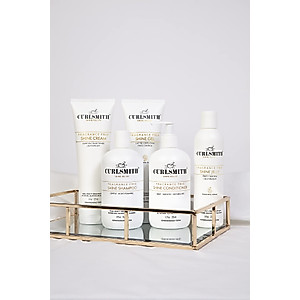 CURLSMITH - Shine Cream, Leave-In Conditioner, Moisturising, Sensitive, Fragrance Free for All Curl and Hair Types, Vegan (8 fl oz)