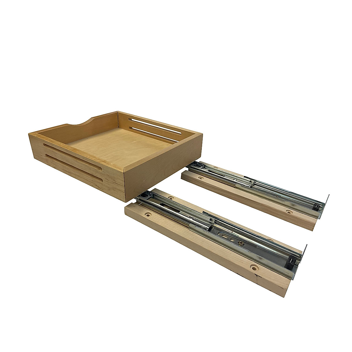 CabinetRTA Wood Pull Out Spice Rack Organizer for Cabinet – 9"(W) x 10"(D) x 3"(H) for Upper Kitchen Cabinets and Pantry Closet, for Spices, Sauces, Canned Food etc…