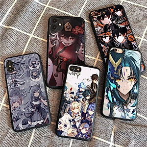 Genshin Impact Case for Samsung Galaxy Note 10 Plus, Anime Game Genshin Impact Raiden Shogun Design Soft Silicone Cover Phone Case for Samsung Note 10 Plus (with Cute Figure Keychain)
