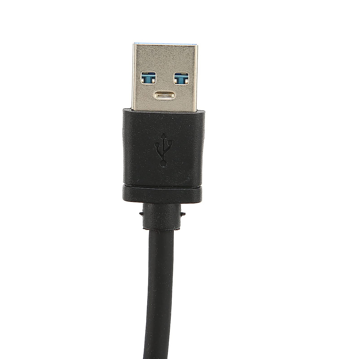Small 4-Port USB 3.0 Hub,Round Header LED Fast Charging Data Transfer Multiport Adapter, for Laptop PC Computer Desktop Mouse Keyboard for OS X 10.0+