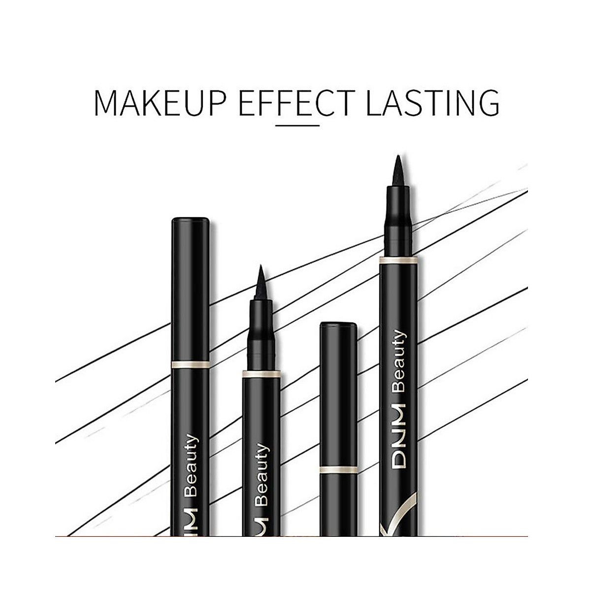 DNM Cat Eye Makeup Waterproof Neon Colorful Liquid Eyeliner Pen Make Up Comestics Long-lasting Black Eye Liner Pencil Makeup Tools (green)