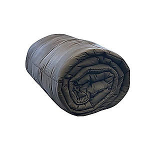 Weighted Blanket with Removable Cover, 15lb, 48"x72", Grey