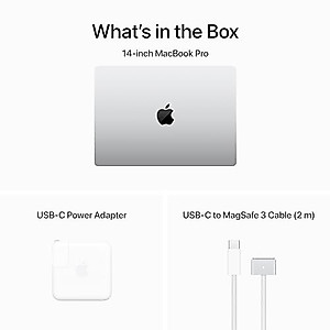 Apple 2023 MacBook Pro Laptop M3 Pro chip with 12‑core CPU, 18‑core GPU: Built for Apple Intelligence, 14.2-inch Liquid Retina XDR Display, 18GB Unified Memory, 1TB SSD Storage; Silver