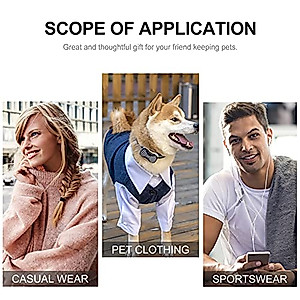 NUOBESTY 10pcs Wood Standard Hangers Dog Clothes Hangers Wooden Clothes Hangers Coat Trouser Slack Jeans Skirt Shorts Scarf Pant Hangers - 5.5 x 5.5inch