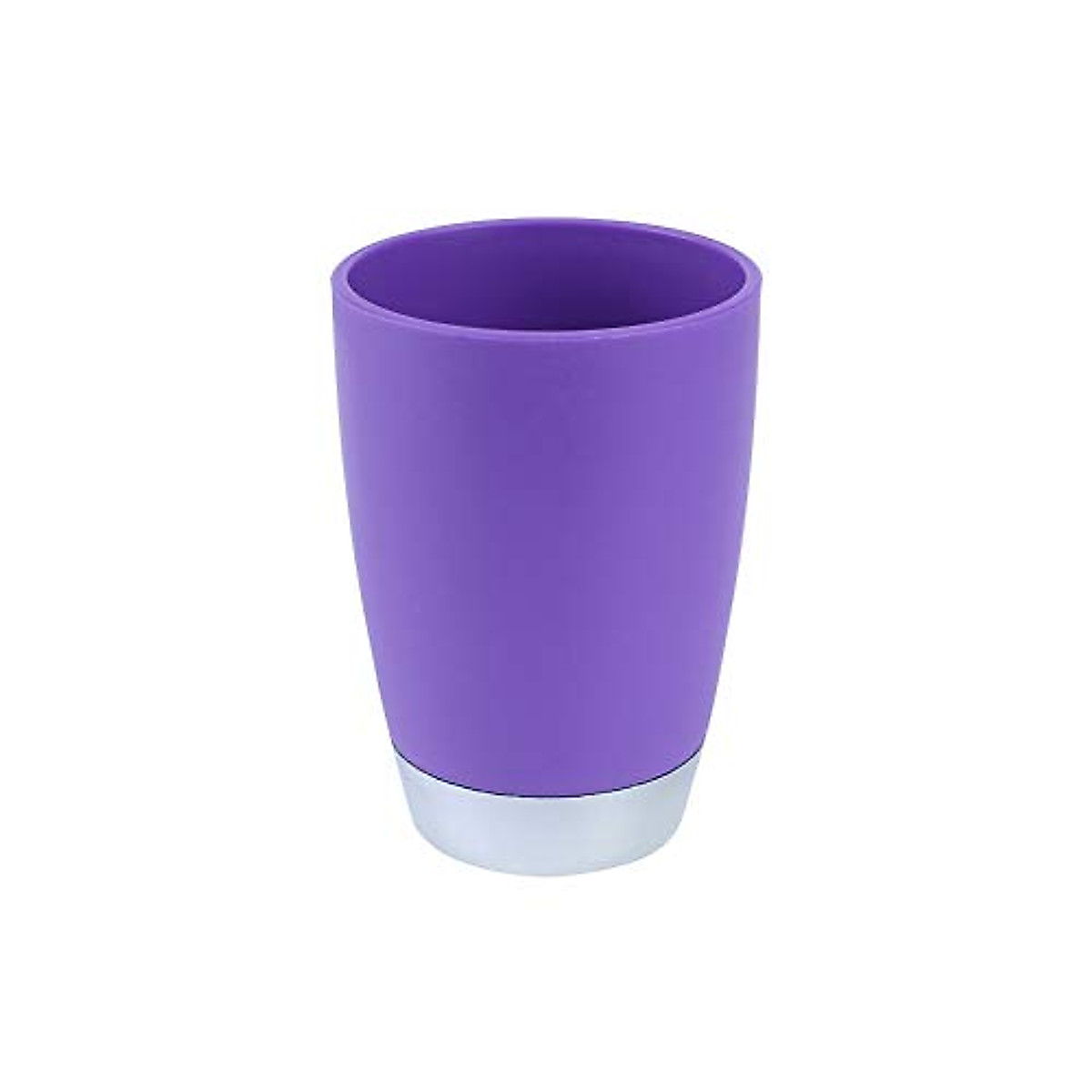 GOTOTOP Bathroom Sets Accessories 6PCS Includes Toothbrush Holder,Waste Bin,Soap Dish,Toilet Brush,Rinse Cup Sprayer Bottle,Purple