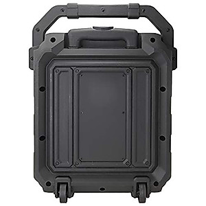 iLive ISB659B Wireless Tailgate Party Speaker, with Built-in Rechargeable Battery and Roller Wheels, Black