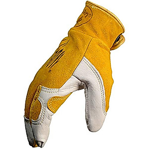 Kevlar-Seamed Multi-Task Welding Gloves 1828 (Medium/Yellow)