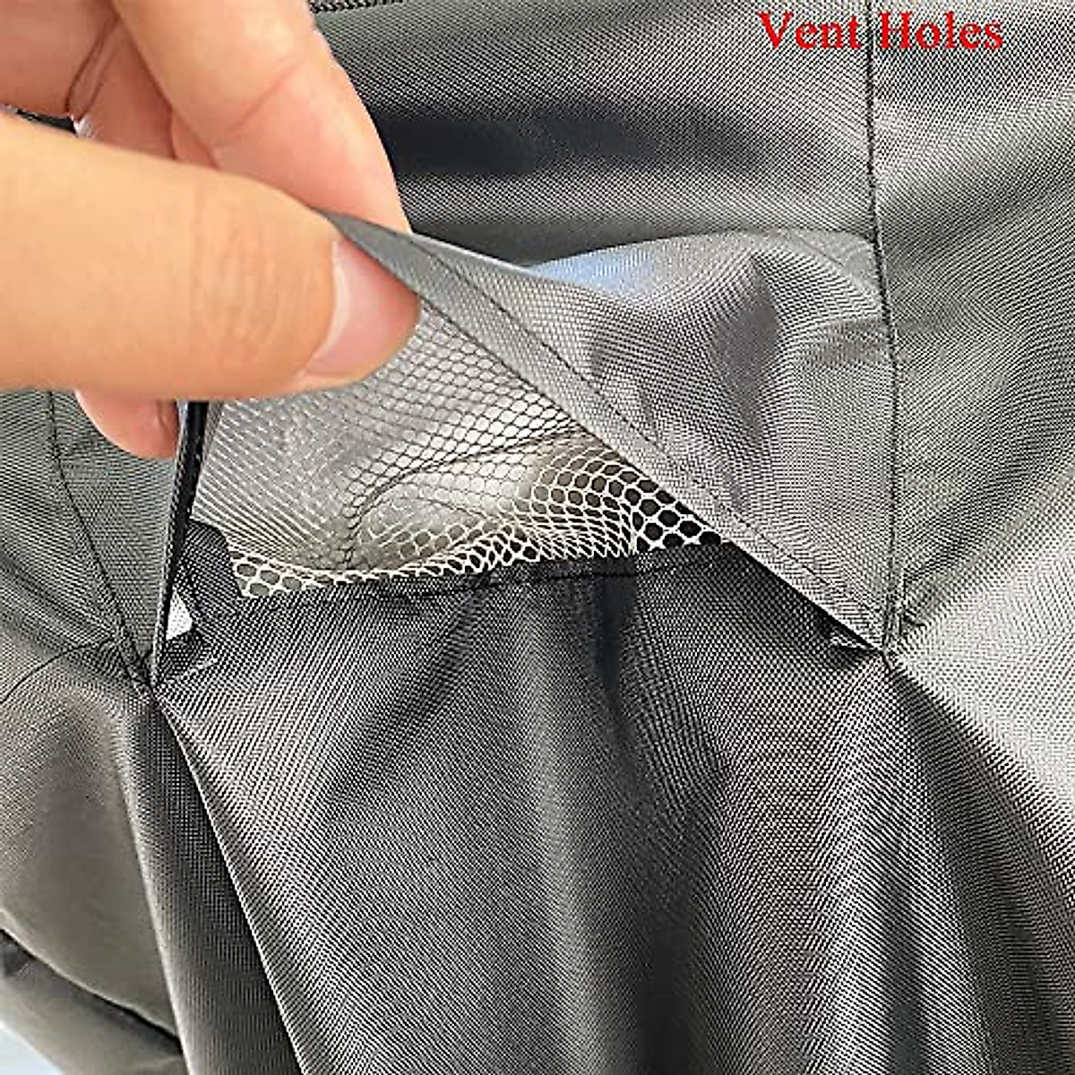 Outdoor Zero Gravity Folding Recliner Chair Cover UCARE Waterproof Dustproof Folding Recliner Chairs Furniture Covers for Lawn Patio Garden (Black, 1)