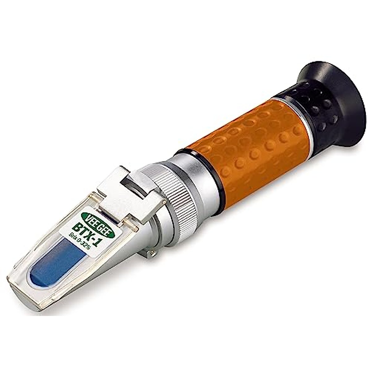 Vee Gee Scientific BTX-1 Handheld Brix Refractometer with ATC, 0-32% Brix Range, 0.2% Resolution, ±0.2% Accuracy, Industrial-Grade, 5-Year Warranty