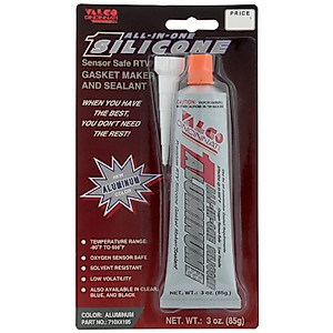 Valco Cincinnati 71195 All-in-One Aluminum Silicone with Nozzle - 3 oz. Tube