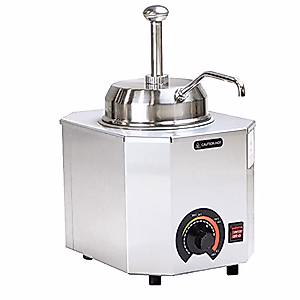 Paragon Pro-Deluxe 2028B Pump Warmer for Professional Concessionaires Requiring Commercial Quality & Construction 500W Accommodates #10 Can, Stainless Steel|Stainless