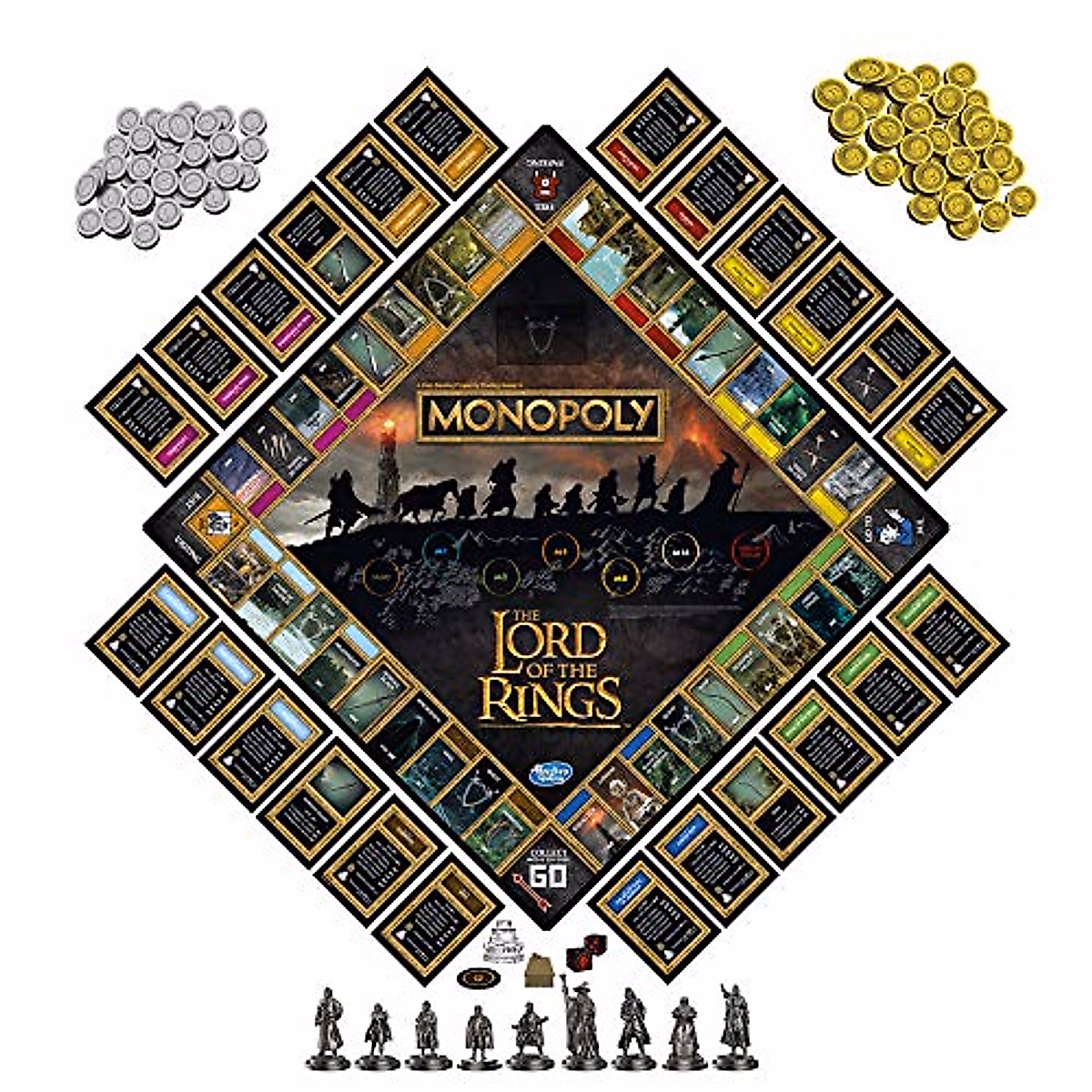 Monopoly: The Lord of The Rings Edition Board Game Inspired by The Movie Trilogy, Family Games, Ages 8 and Up (Amazon Exclusive)
