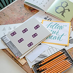 2023 Mini Year Stickers Rectangle Purple Colored Year Labels Self Adhesive File Folder Labels for End Tab File Folders Office Supplies, 300/Pack, 1 Package, 1/2" x 1" - Small Labels