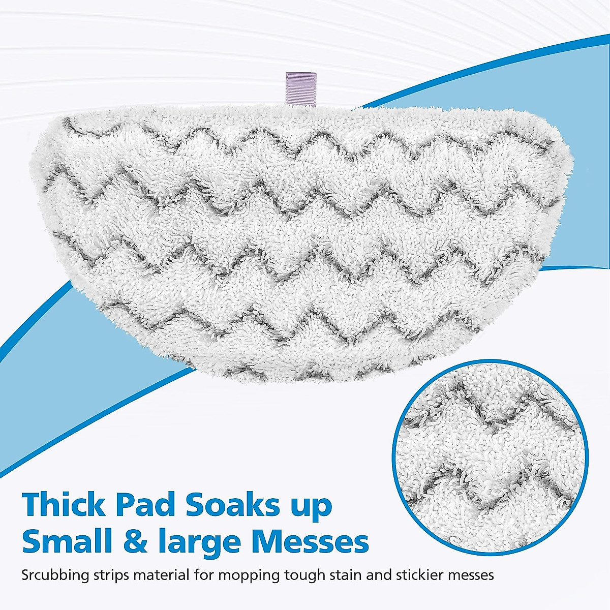 1940 Bissell Steam Mop Pads for Bissell PowerFresh Steam Mop 1806 1544 1440 2075A 2685A 1940W 19404 Series, Model 19402 19408 1940a 1940f 1940q 1940t B0006 B0017, Part #5938#203-2633, 4 Pack