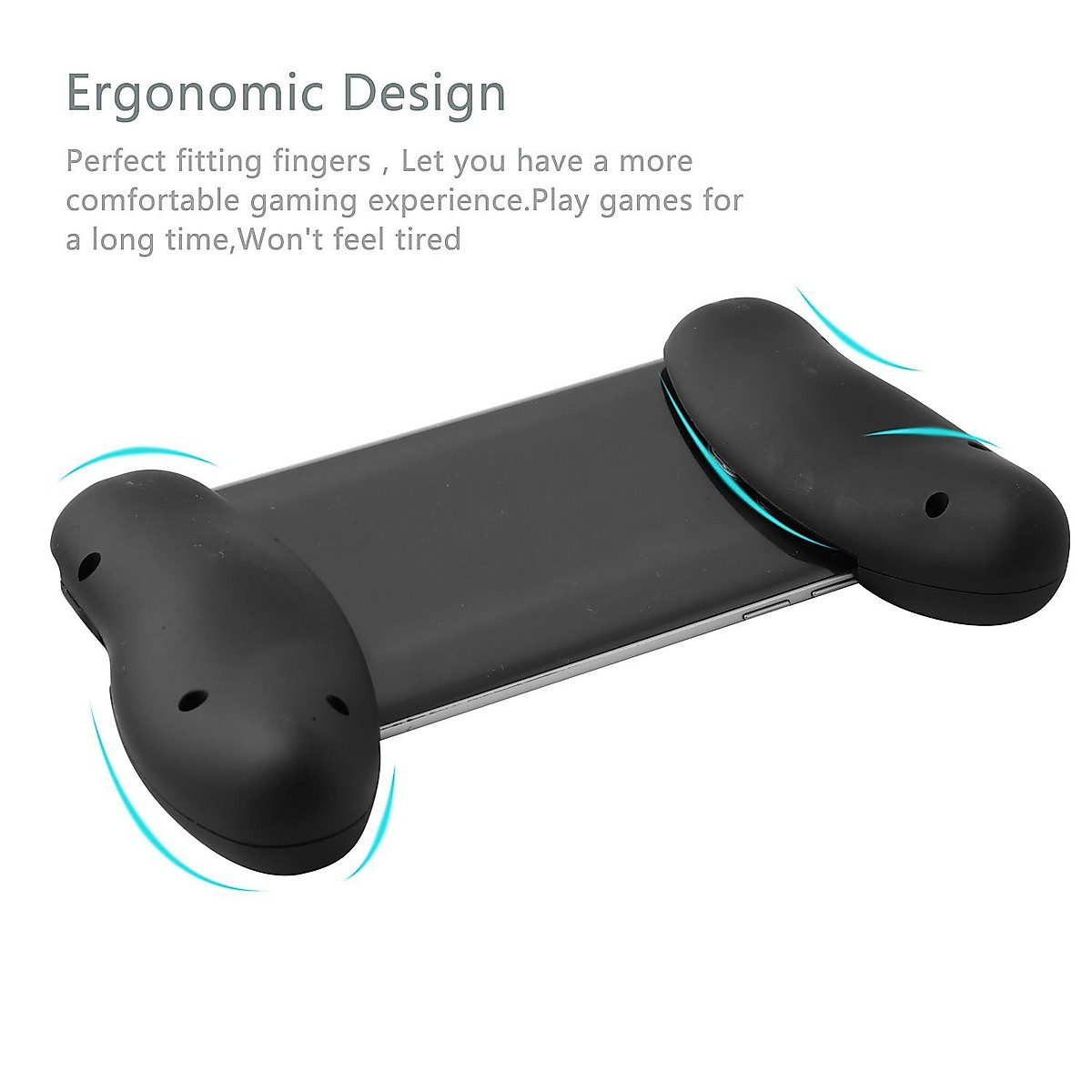 iPad /Android Tablet /SmartPhone Game Controller, Mobile Phone Gamepad Holder Mobile Game Grip Mobile Gamepad Joystick Game Clutch for 4~12.9 In Equipment(black)