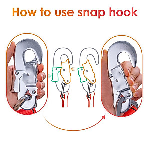 HandAcc Hunting Safety Belt with Adjustable Lanyard, Tree Climbing Belt Restraint Lanyards, Add Level of Safety for Hunting, Hanging Stand Or Step, Trimming Tree, Putting Up Deer Stand