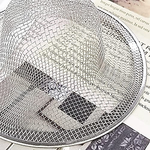 10pcs Mesh Sink Strainer, 4.5" Diameter Stainless Steel Slop Basket Filter Trap, Metal Kitchen Drain Strainer, Hair Basket Drain - Fits Most Kitchen Sinks, Bathroom Sinks,Shower Drains,Floor Drain