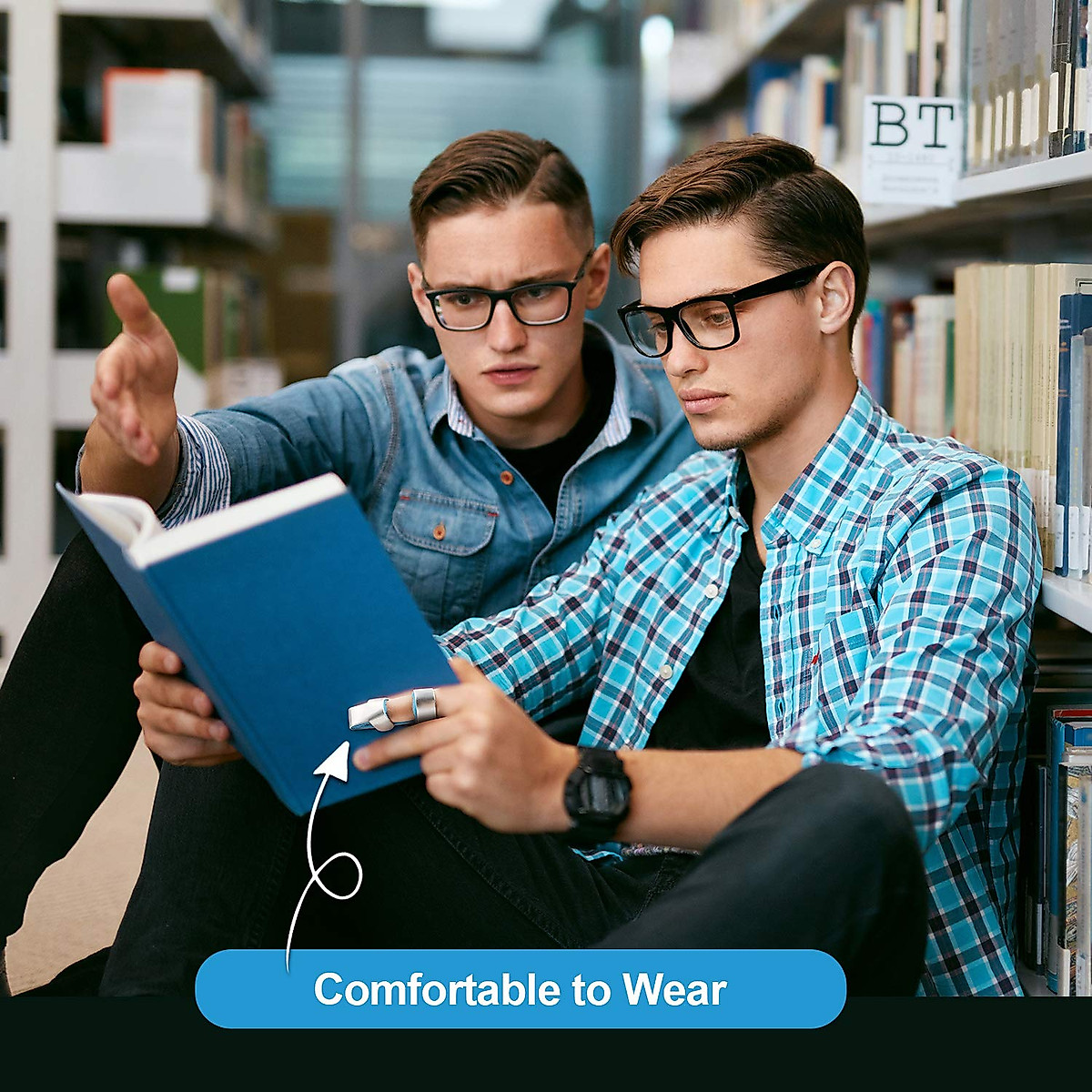 Trigger Finger Splint Brace for Thumb Index Middle Ring Pinky, Metal Foam Broken Dislocated Finger Stabilizer, Aluminum Bendable Curved Mallet Wrap for Arthritis Pain Tendon Injury Immobilizer Knuckle